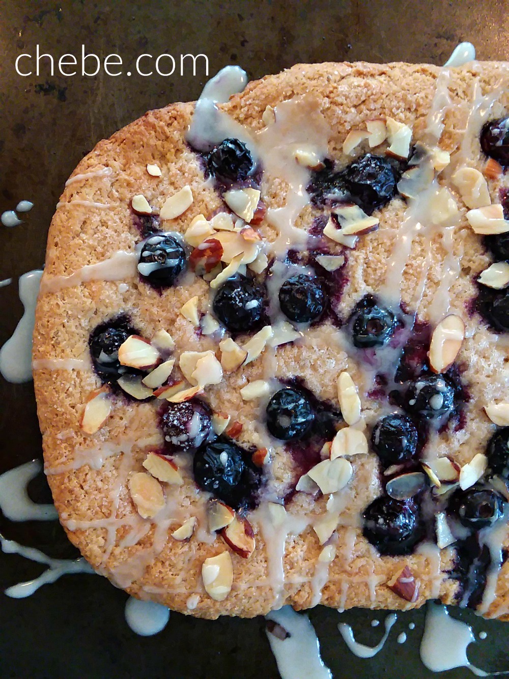 Gluten Free Blueberry Almond Flatbread - Chebe Recipes