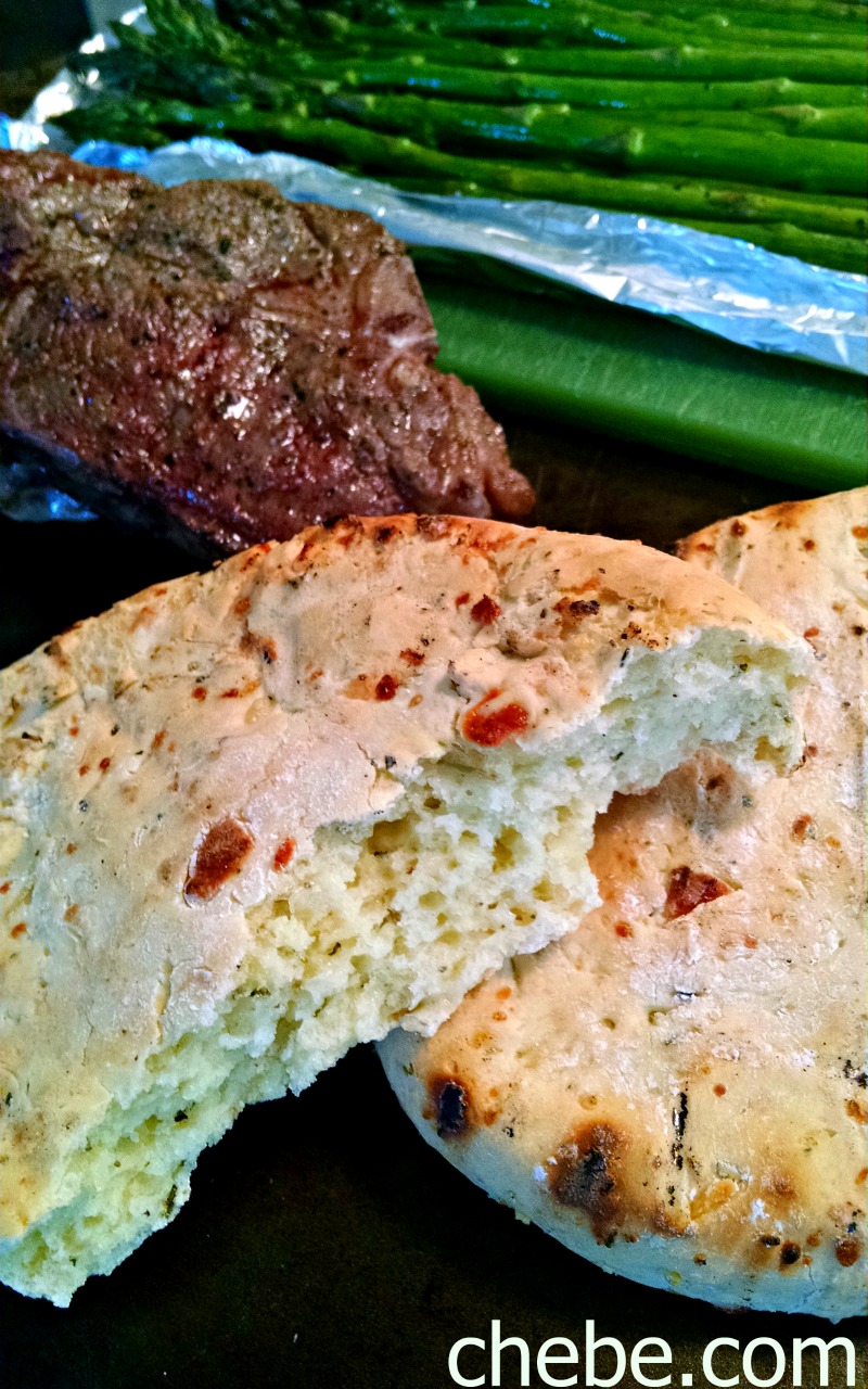 Grilled Chebe Focaccia Bread - Chebe Recipes