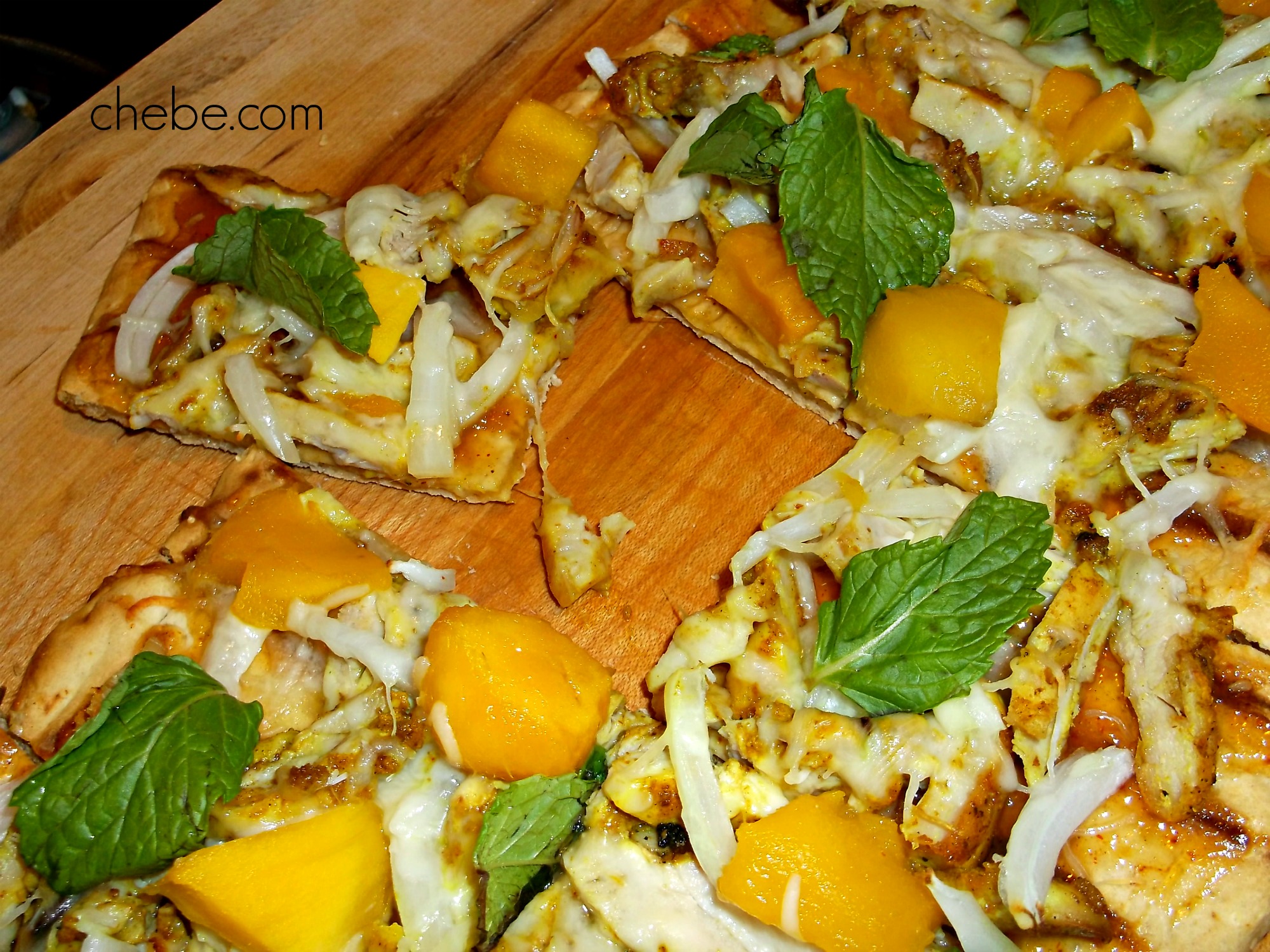 Grilled Mango Chutney Pizza with Rustic Crust - Chebe Recipes