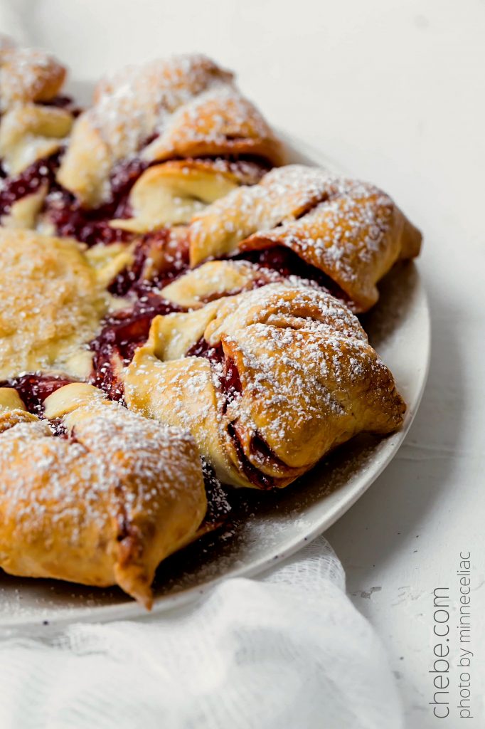 Chebe Raspberry Holiday Star Bread - Chebe Recipes