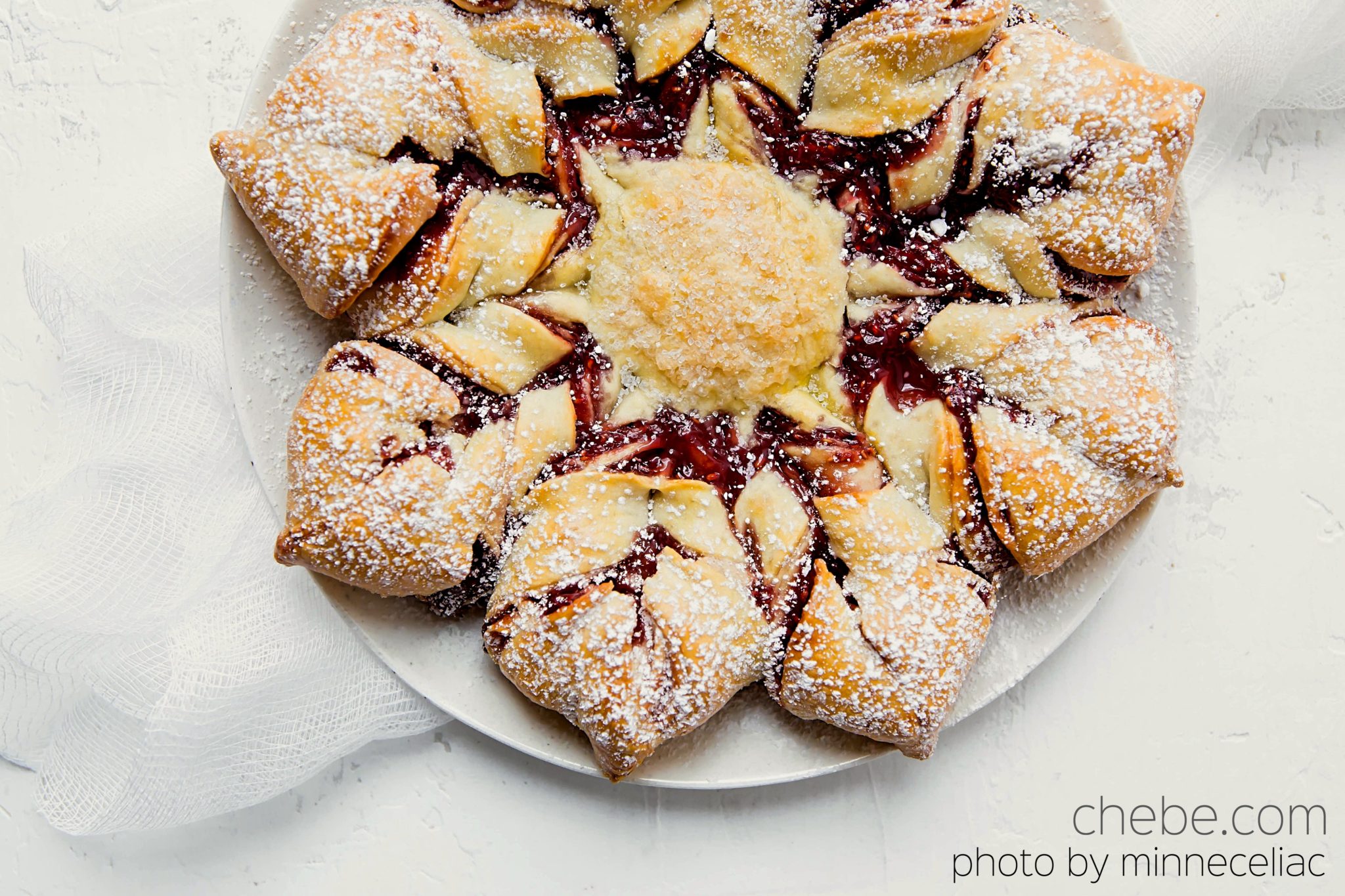 Chebe Raspberry Holiday Star Bread - Chebe Recipes