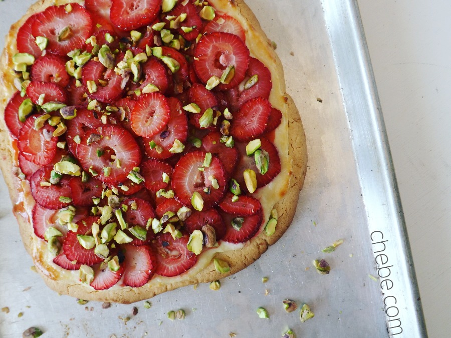 Grain Free Strawberry-Pistachio Tart - Chebe Recipes
