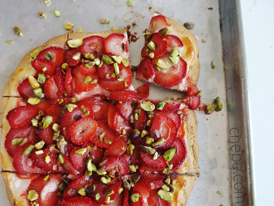 Grain Free Strawberry-Pistachio Tart - Chebe Recipes