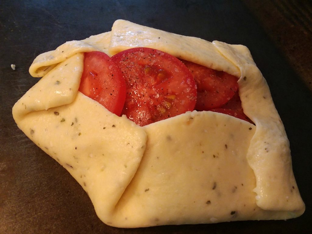 Veggie and Goat Cheese Chebe Galette - Chebe Recipes